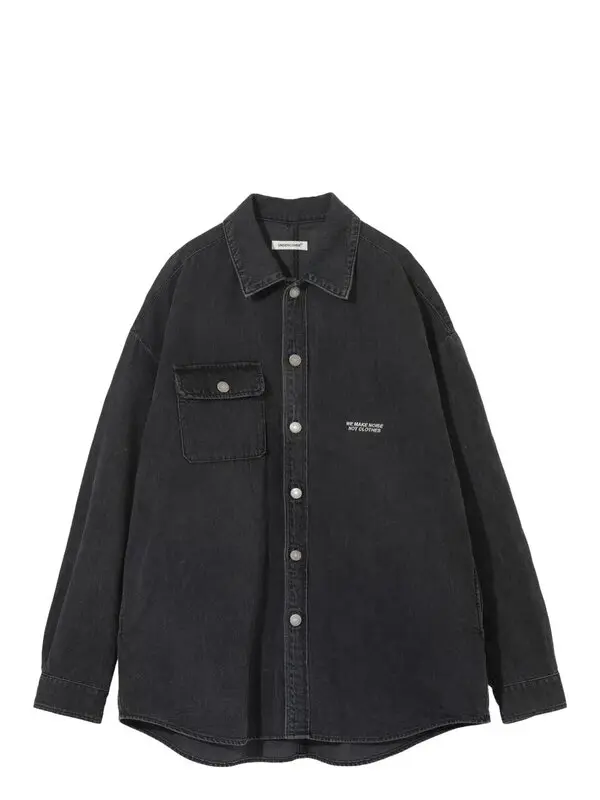 UNDERCOVERISM Uc1e4411 Frayed Pocket Shirt - Black