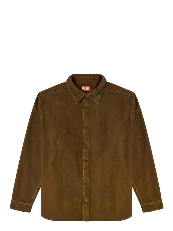 DIESEL Corduroy Long-sleeve Shirt - Brown