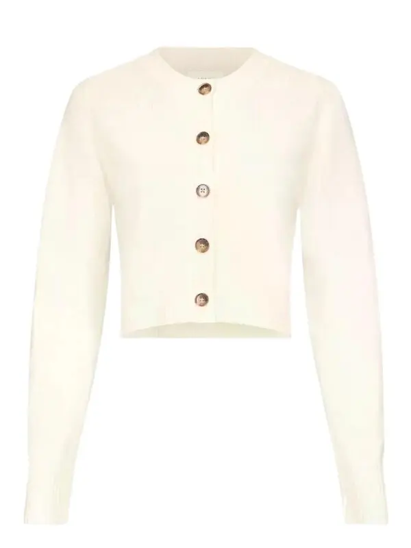 Loulou De Saison Ribbed Cashmere Cardigan - Neutrals