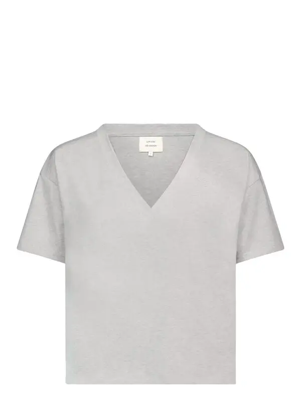 Loulou De Saison Short-sleeve V-neck T-shirt - Grey