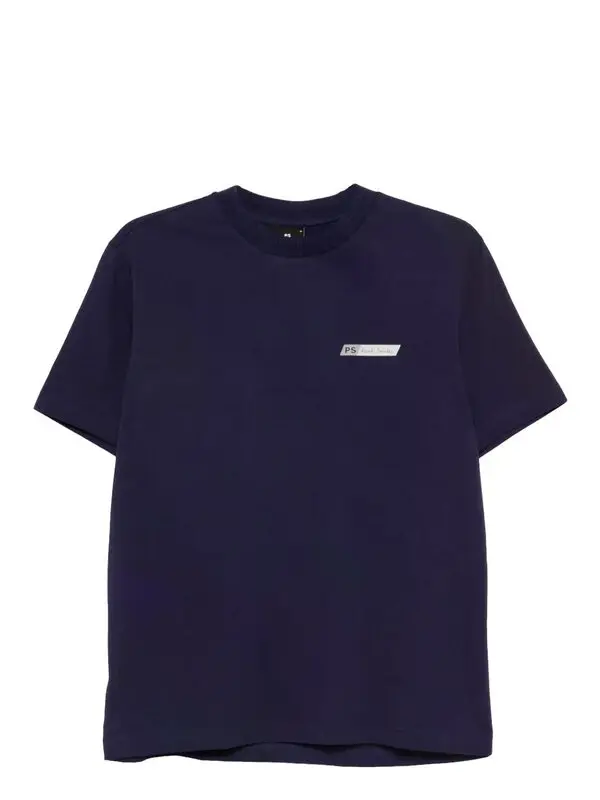 Paul Smith Logo-plaque T-shirt - Blue