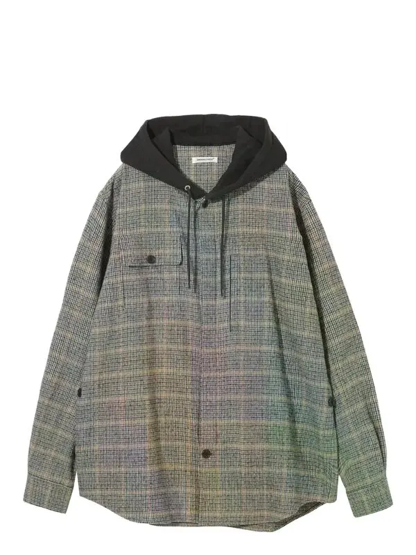 UNDERCOVERISM Up2e44071 Hooded Checked Shirt - Grey