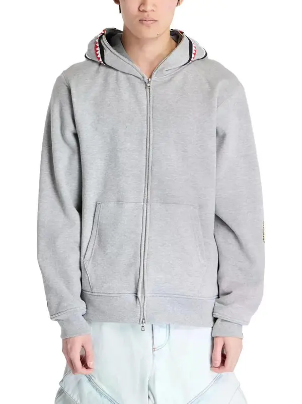 A BATHING APE Shark-hood Zip-up Hoodie - Grey