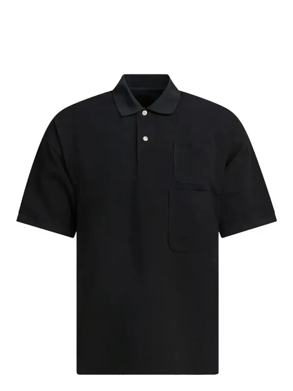 DAIWA PIER39 Double-pocket Polo Shirt - Black