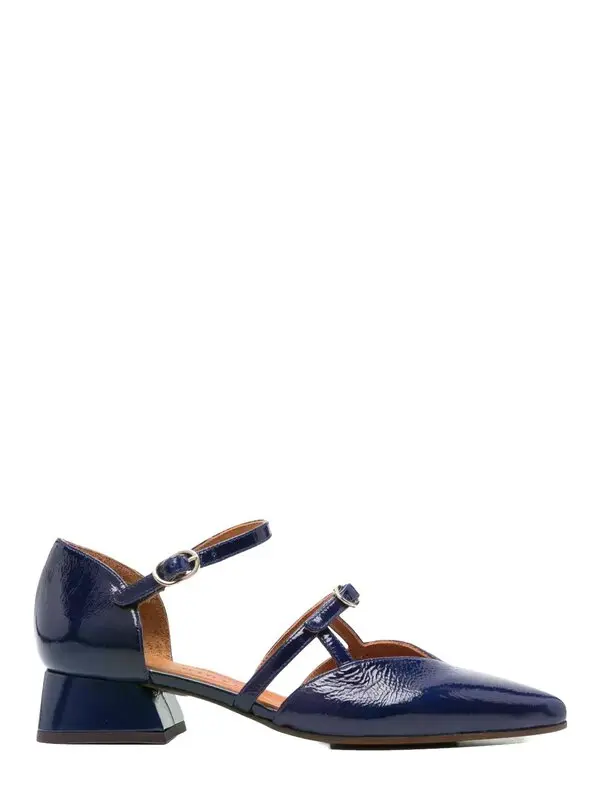 Chie Mihara 30mm Double-buckle Heeled Pumps - Blue