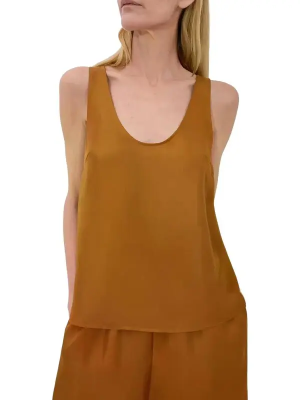 Paloma Wool Sleeveless Scoop-neck Top - Brown
