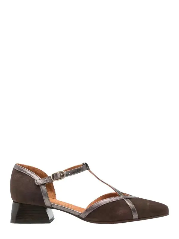 Chie Mihara T-bar Block-heel Pumps - Brown