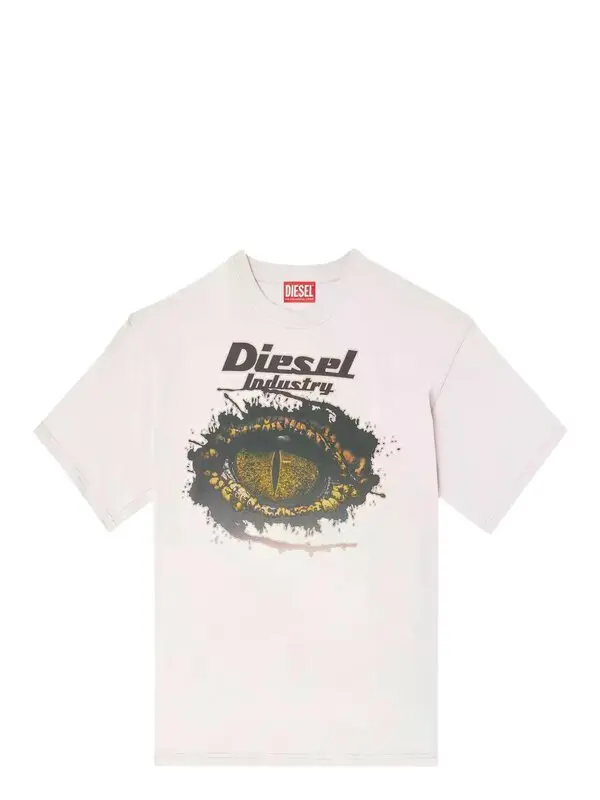 DIESEL Graphic-print Short-sleeve T-shirt - Neutrals