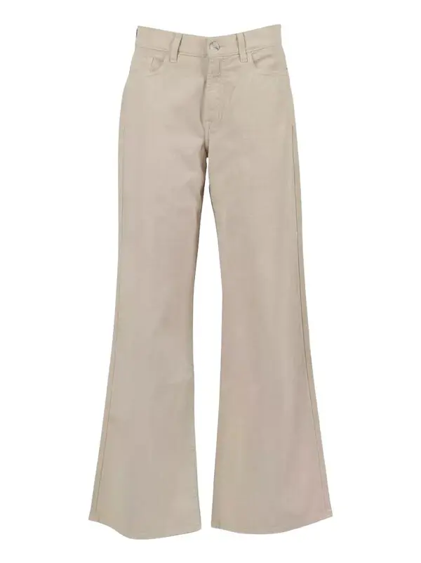 7 For All Mankind Lotta Twill Flare Jeans - Neutrals