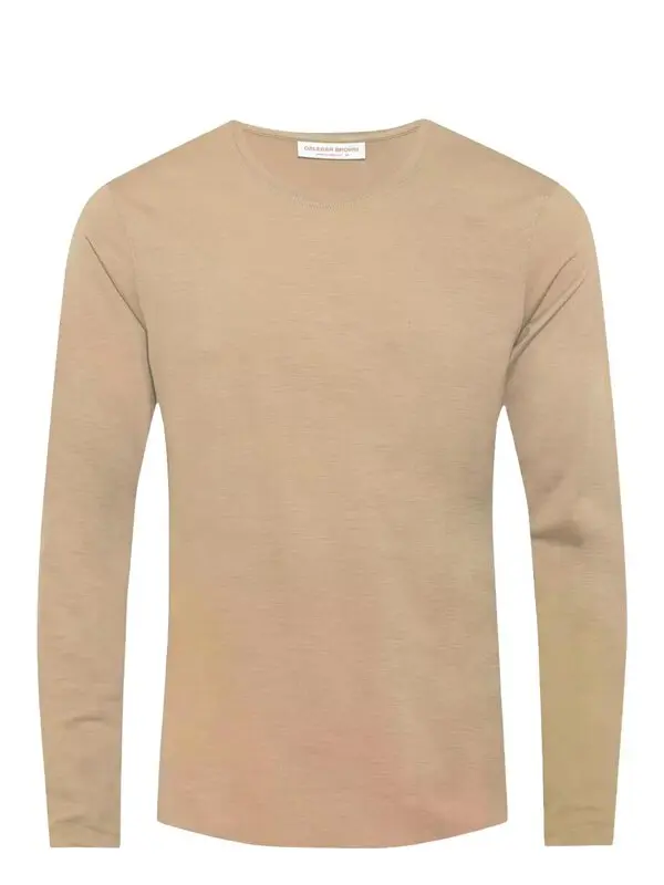 Orlebar Brown Ob-t Long-sleeve Merino-wool T-shirt - Brown