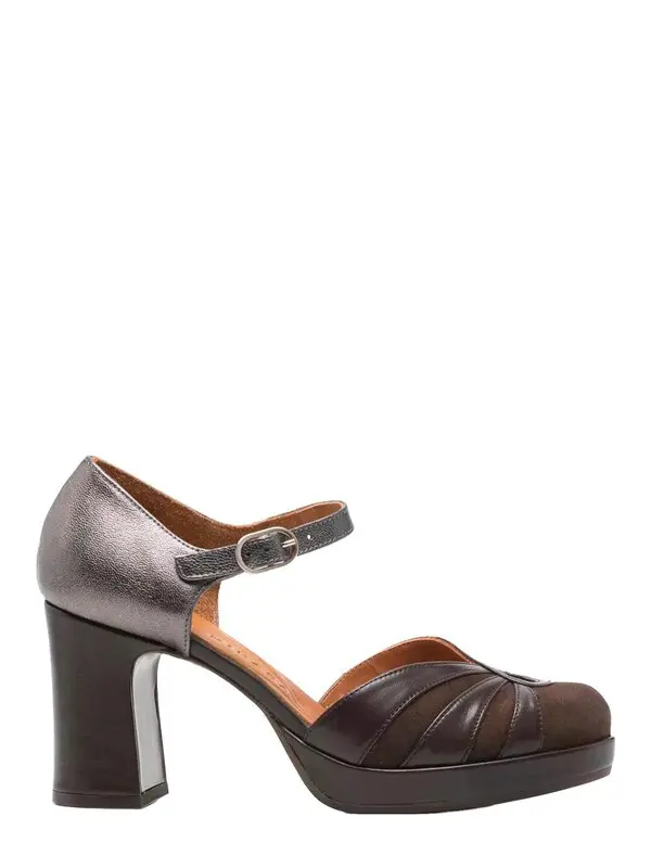 Chie Mihara 80mm Ankle-strap Heeled Pumps - Brown