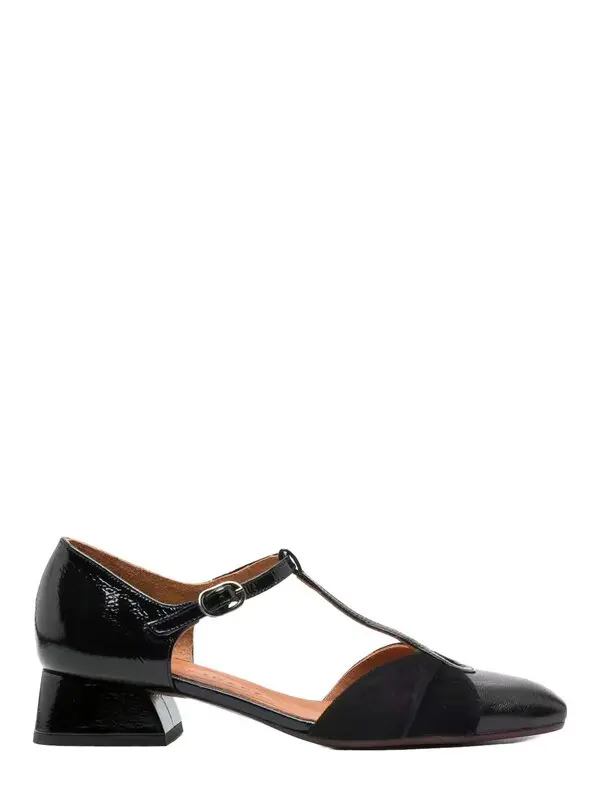 Chie Mihara 35mm T-bar Heeled Pumps - Black