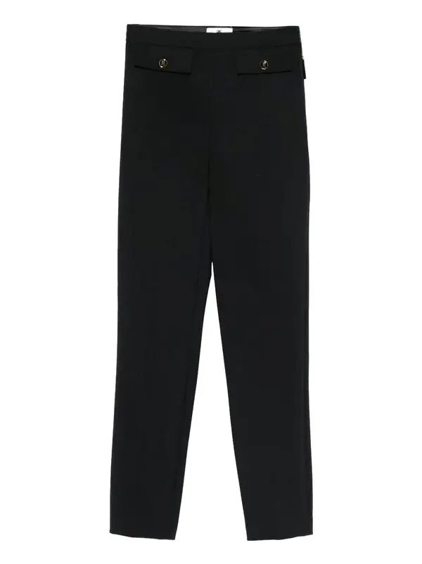 Elisabetta Franchi Slim-fit Tailored Trousers - Black