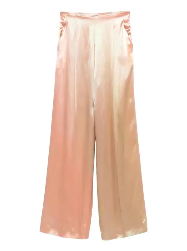 Alberta Ferretti Satin Trousers - Pink