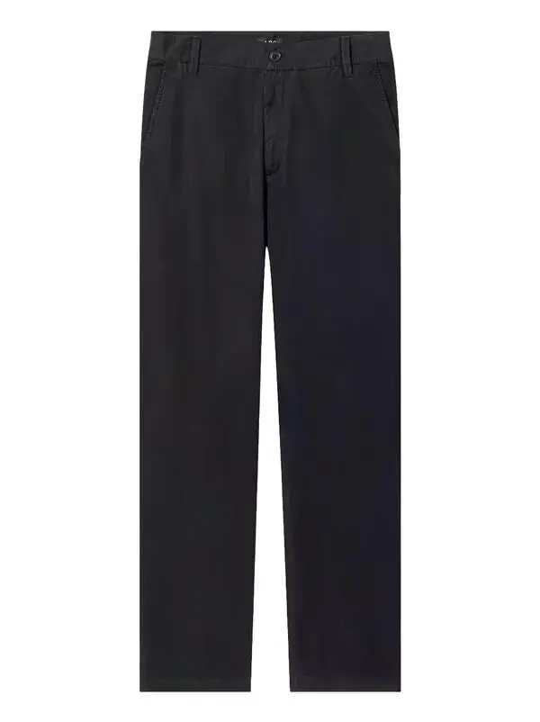 A.p.c. Button-closure Straight-leg Trousers - Black