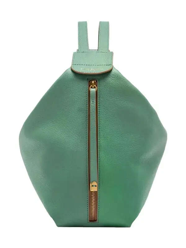 GIANNI CHIARINI Leather Zip Backpack - Green