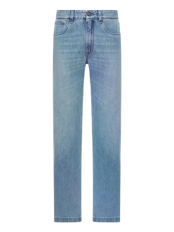 Fendi Five-pocket Stonewash Jeans - Blue