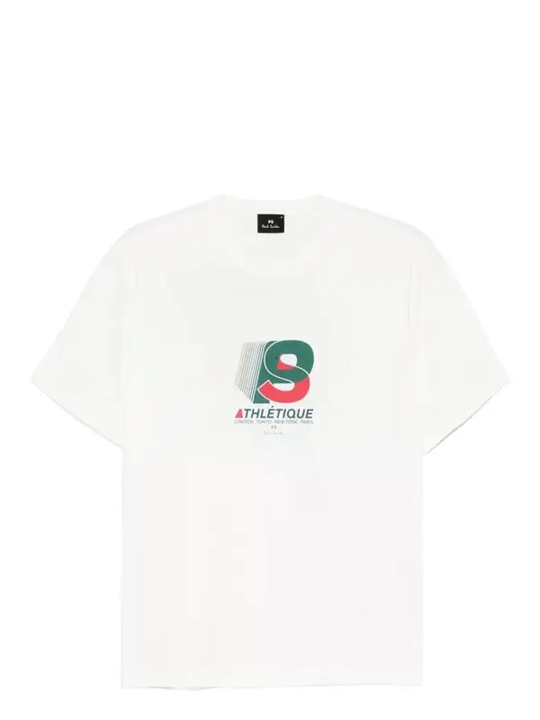 Paul Smith Ps Athlétique-graphic Tee - White