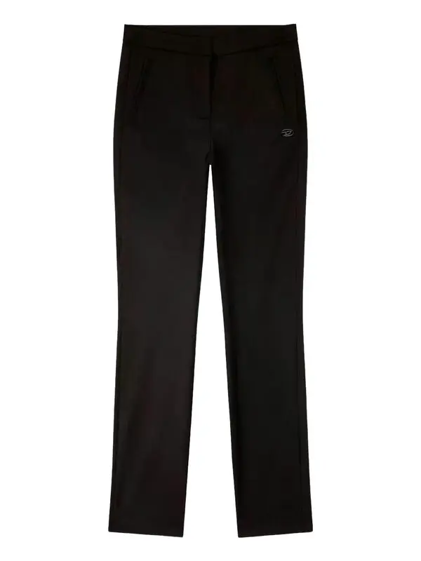 DIESEL® Straight Trousers With Side Pockets - Black
