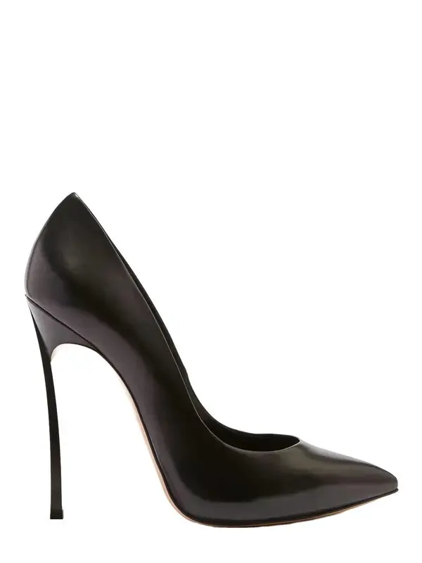 Casadei 115mm Leather Heeled Pumps - Black