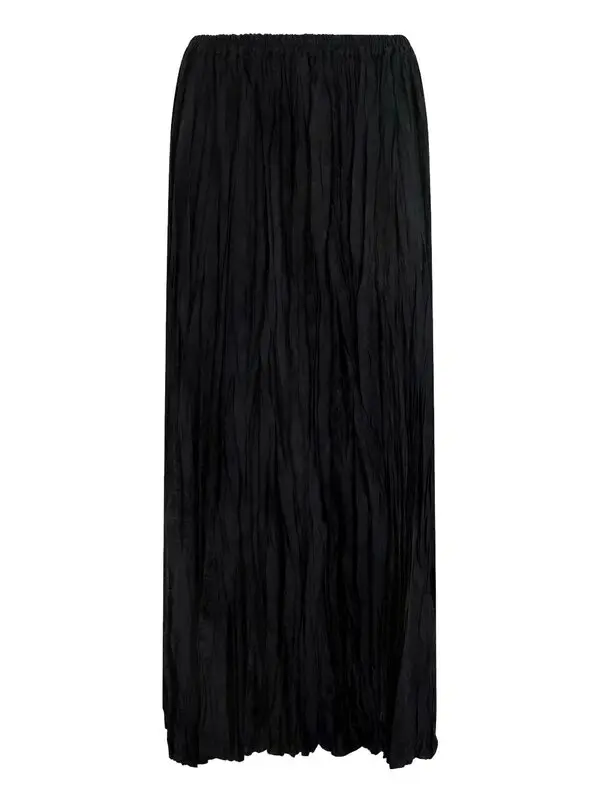 Roberto Cavalli Pleated Midi Skirt - Black