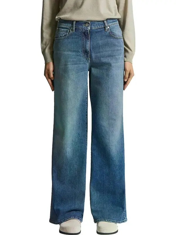Peserico Five-pocket Jeans With Button Fastening - Blue