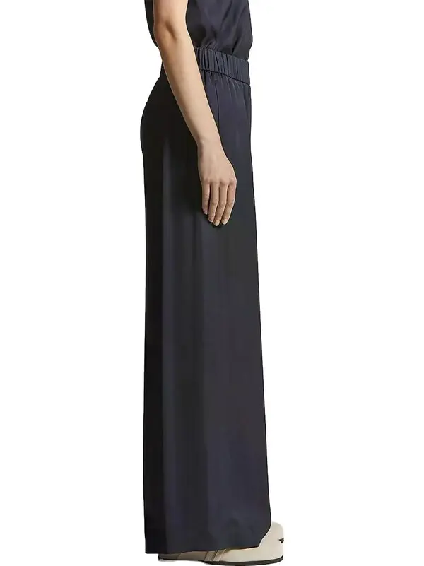 Peserico Elastic-waist Wide-leg Trousers - Blue