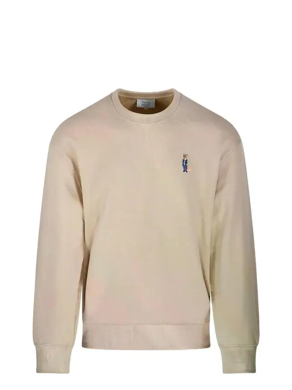 Maison Kitsuné Fox-embroidered Sweatshirt - Neutrals