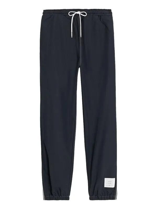 Thom Browne Striped Ripstop Track Pants - Navy
