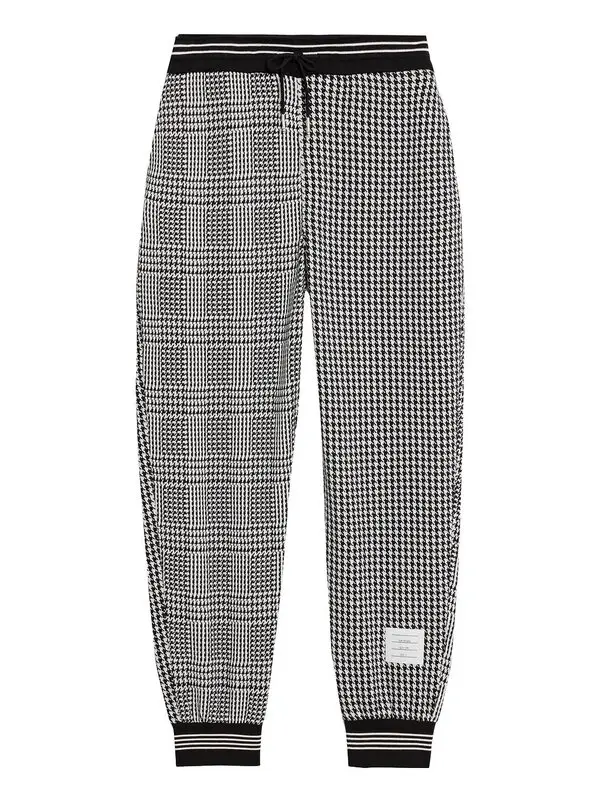 Thom Browne Jacquardknit Cotton Sweatpants - Black