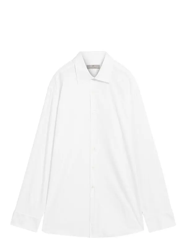 Canali Cottontwill Shirt - White