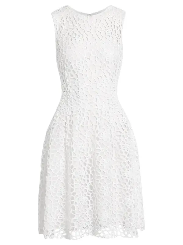 Oscar De La Renta Guipure Lace Dress - White