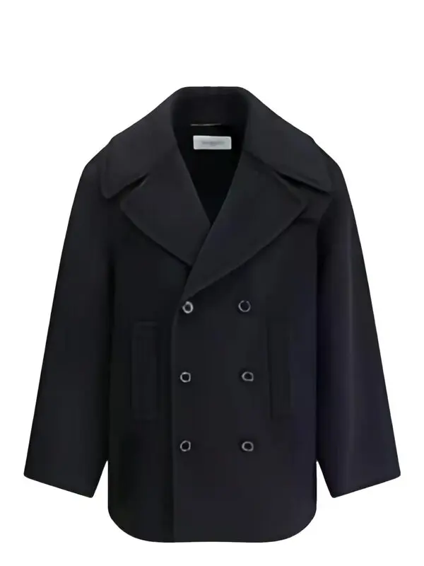 Saint Laurent Caban Coat - Black
