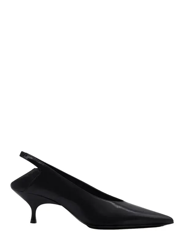 GIABORGHINI 50mm Slingback Pointed-toe Heeled Pumps - Black