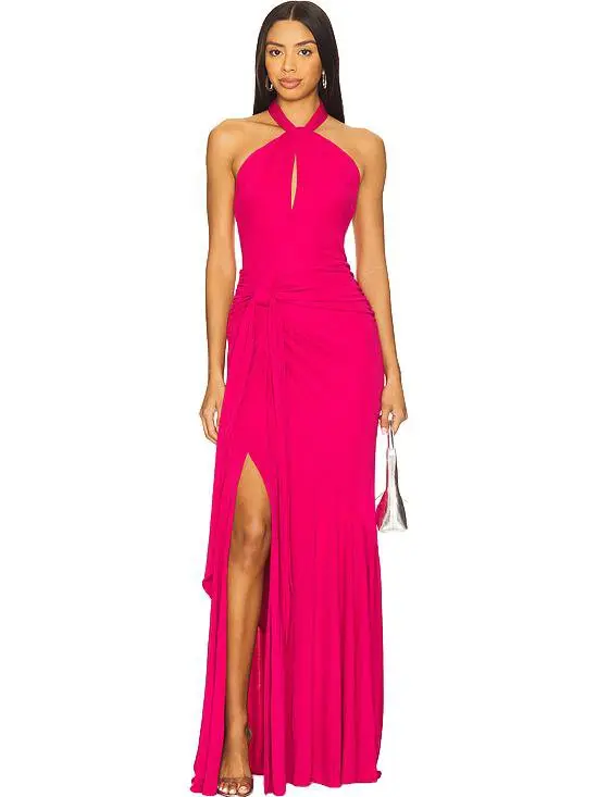 Cinq À Sept Gulliame Gown - Fuchsia