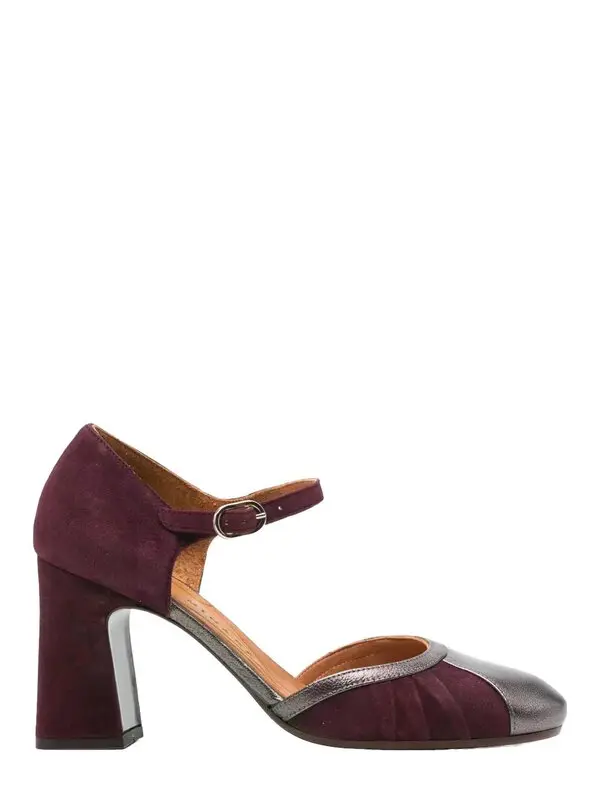 Chie Mihara Block Heel Ankle-strap Pumps - Red