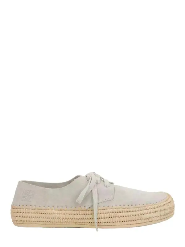 Loewe Rio Petal-toe Lace-up Shoes - Grey