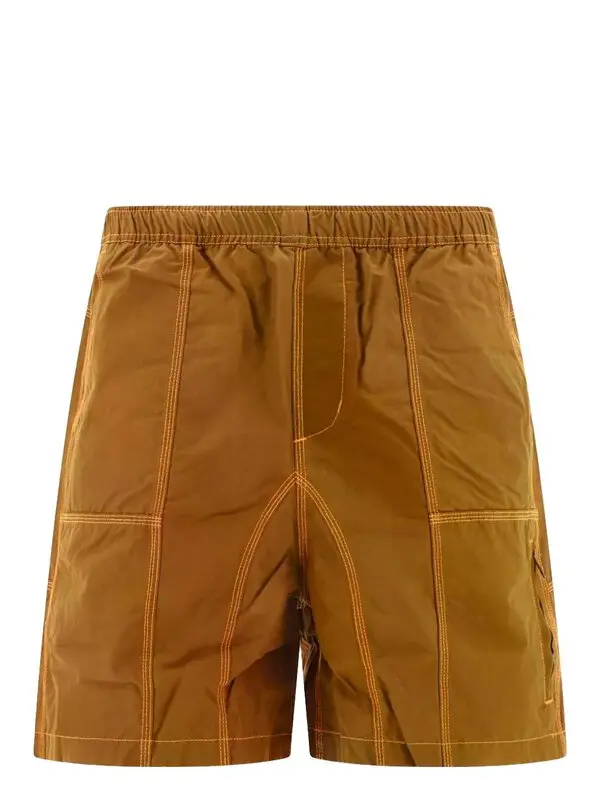 BRAIN DEAD Triple-needle Panel Shorts - Brown