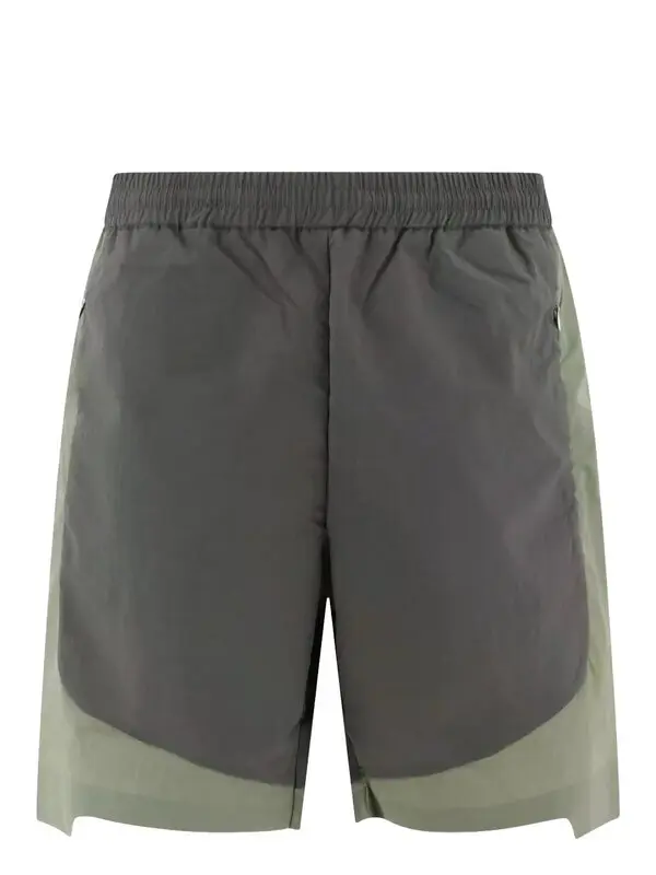 JEAN-LUC A. LAVELLE Panelled Elasticated-waist Shorts - Green