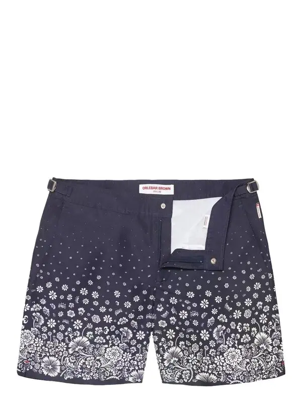 Orlebar Brown Floral-print Swim Shorts - Blue