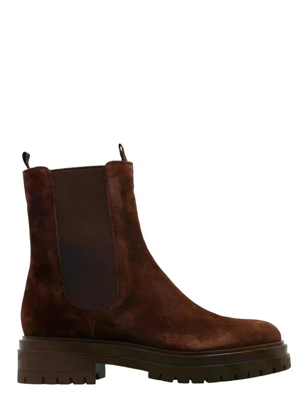GIANVITO ROSSI Chester Elasticated-panels Boots - Brown