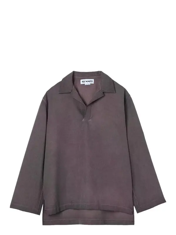 Sunnei Wool Polo Shirt - Brown