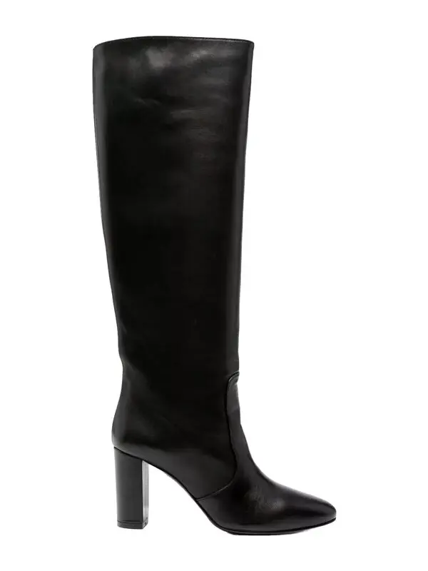 PAUL WARMER Viona 90mm Almond-toe Boots - Black