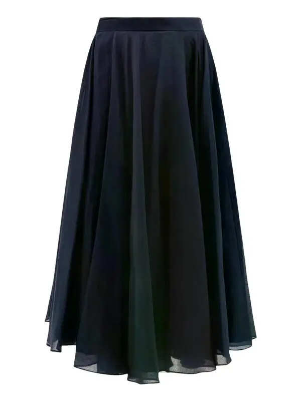 F.IT A-line Flared Midi Skirt - Blue