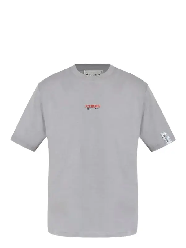 Iceberg Embroidered-logo T-shirt - Grey