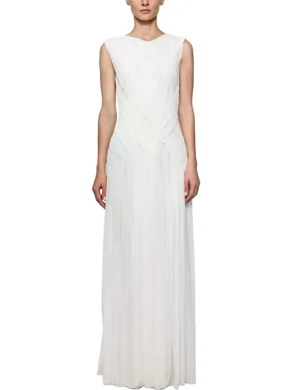ATU BODY COUTURE Pleated Maxi Dress - White