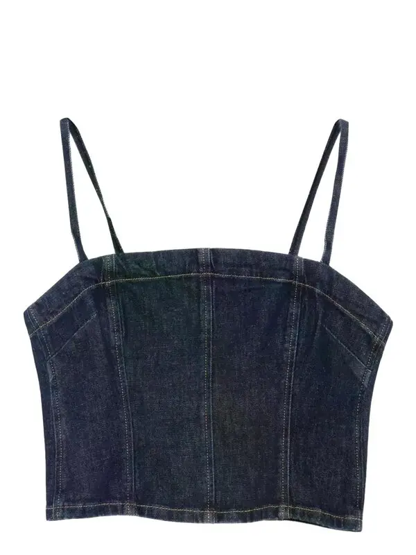 Pinko Spaghetti-strap Denim Tank Top - Blue