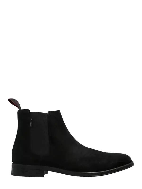 Paul Smith Elastic-panels Suede Chelsea Boots - Black