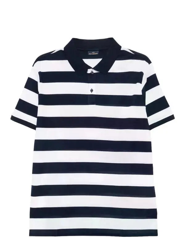 Paul & Shark Striped Polo Shirt - Blue