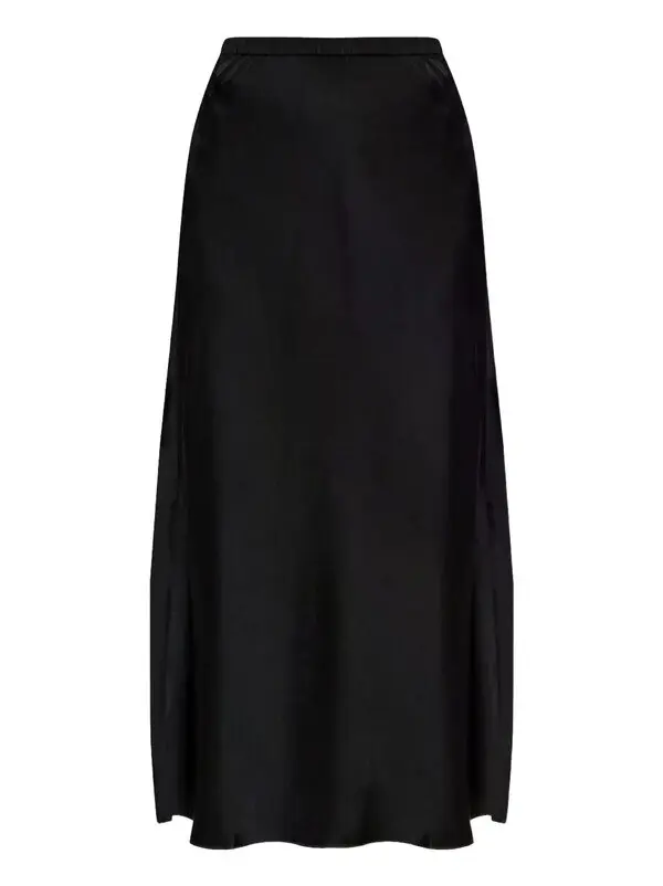 SAMSOE SAMSOE Bias-cut Midi Skirt - Black